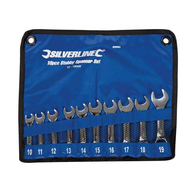 Silverline 630063 - Chiavi ad anello/fisse, corte, 10 pezzi | Leroy Merlin