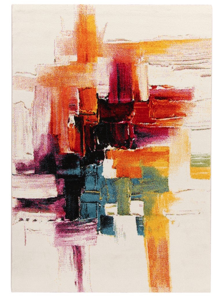 Tapis Gallery astract D multicolore, 160x230 cm | Leroy Merlin