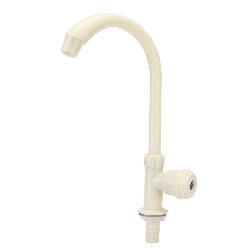 Robinet d'eau d'évier de cuisine rotatif à froid simple en plastique G1 ...