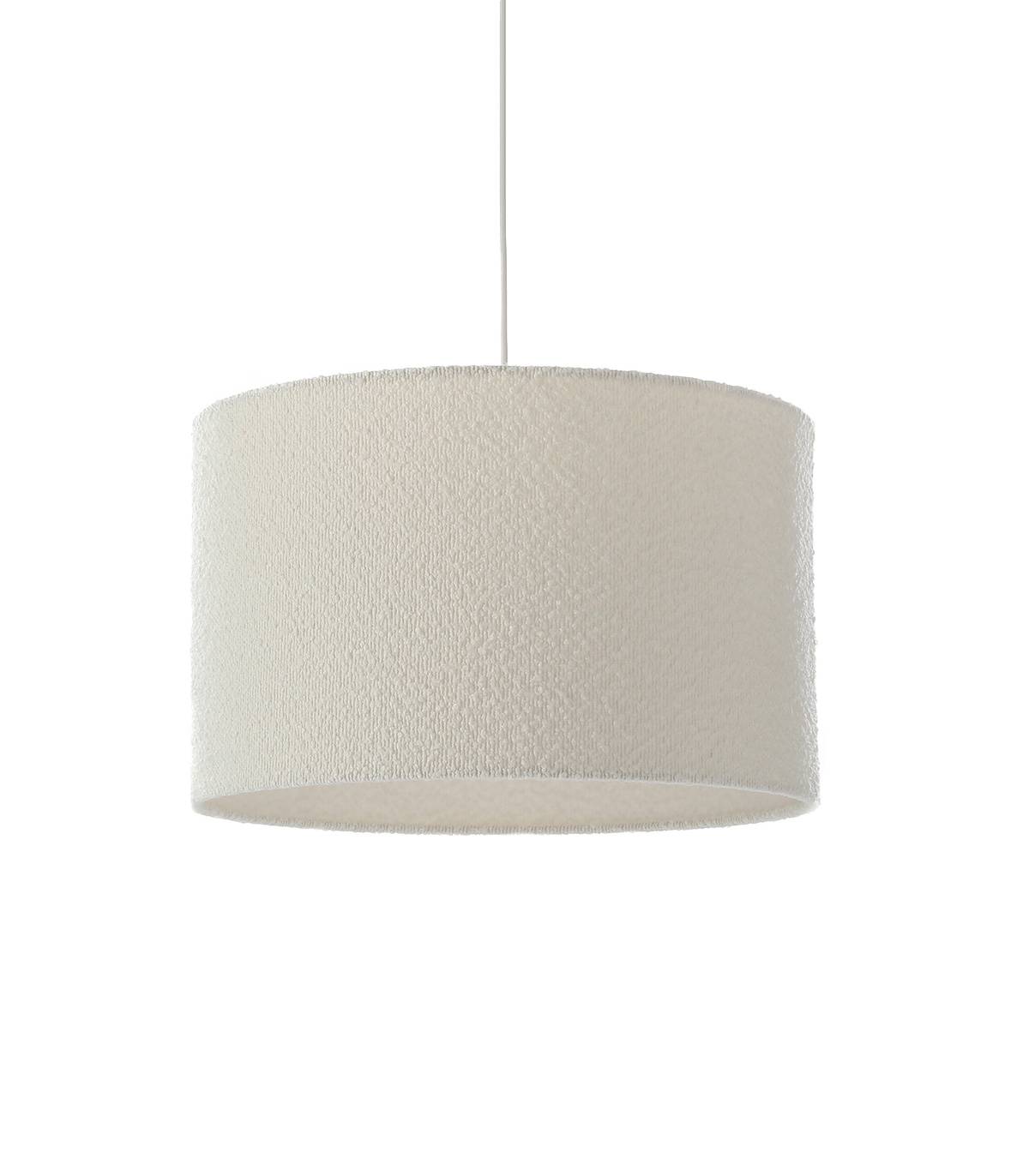 Suspension badi en tissu bouclette, textile, diam. 45 cm, e27 | Leroy ...