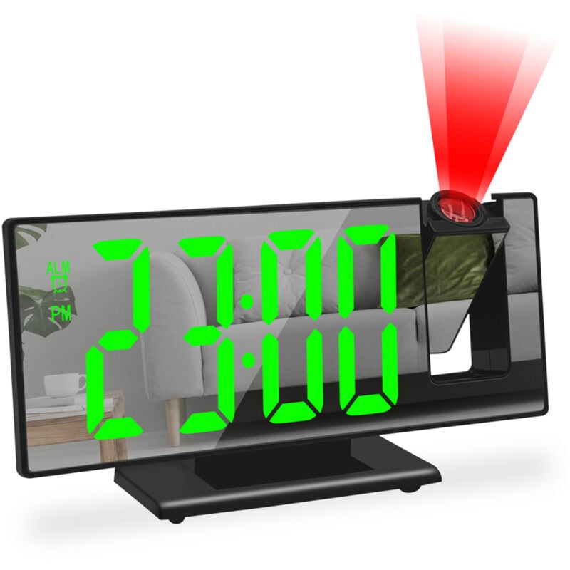 Despertador digital con pantalla LED grande, 12/24 horas, puerto de ...