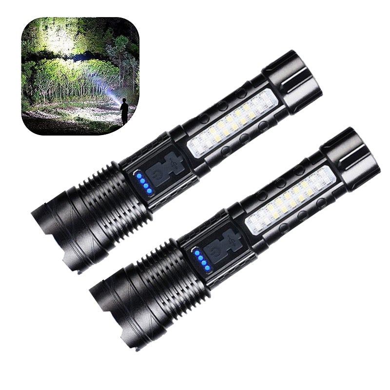 2 linternas de exterior, linterna brillante con perlas láser blancas de ...