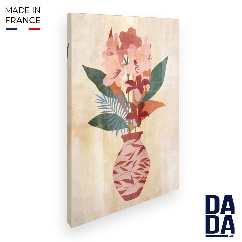 Toile Vase fleuri / 50x70cm / Fabriqué en France / DADA ART | Leroy Merlin
