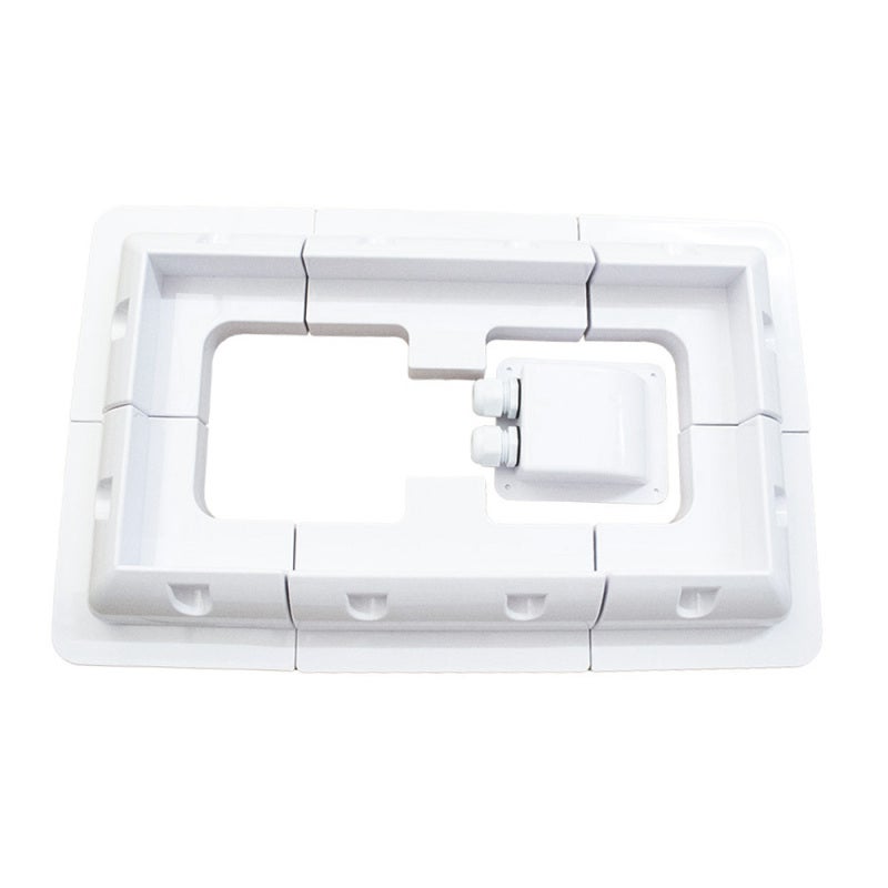 Supports de fixation panneaux solaires, kit montage toit ABS 7 pièces pour camping-cars ...