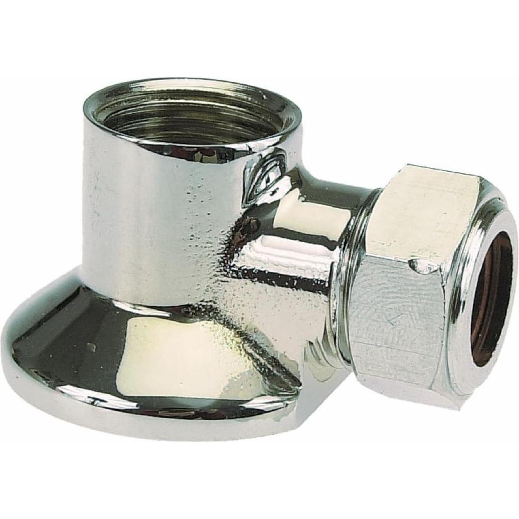 Applique con dado femmina diametro 3/8" (12x17) - per tubo rame ø 12 cromo grezzo | Leroy Merlin