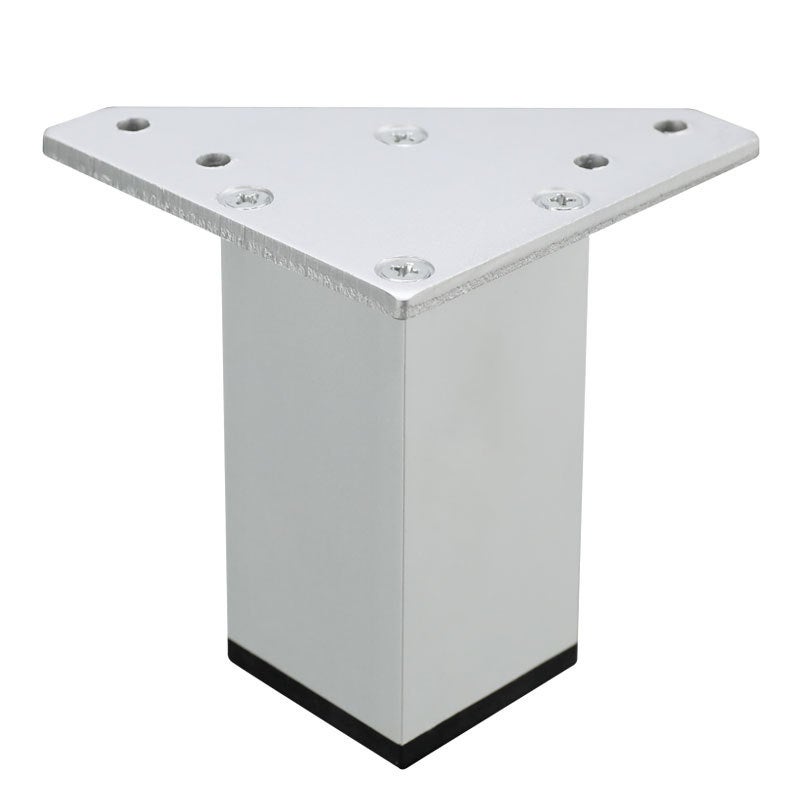 Un ensemble de 4 pieds de meubles blancs (10 cm) - avec vis, blancs ...