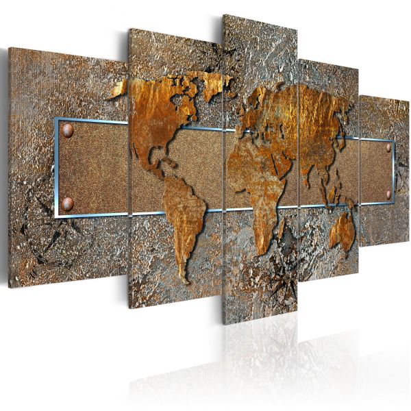 Tableau Cartes du monde Extraordinary World 200x100 cm | Leroy Merlin