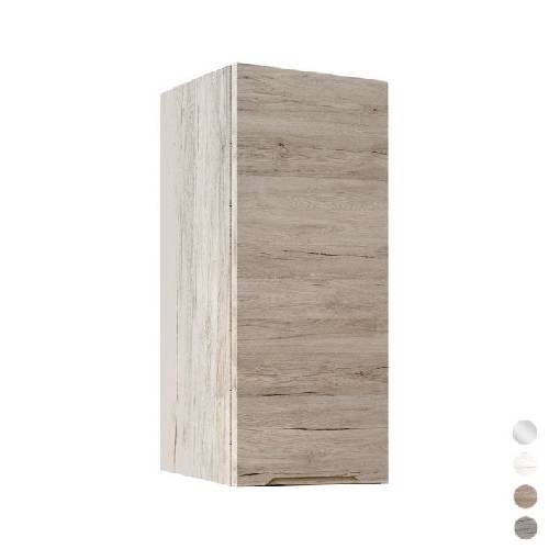 MEUBLE MUR TALIA H 75 CM Mélèze Blanc 35x75x20 cm Gauche | Leroy Merlin
