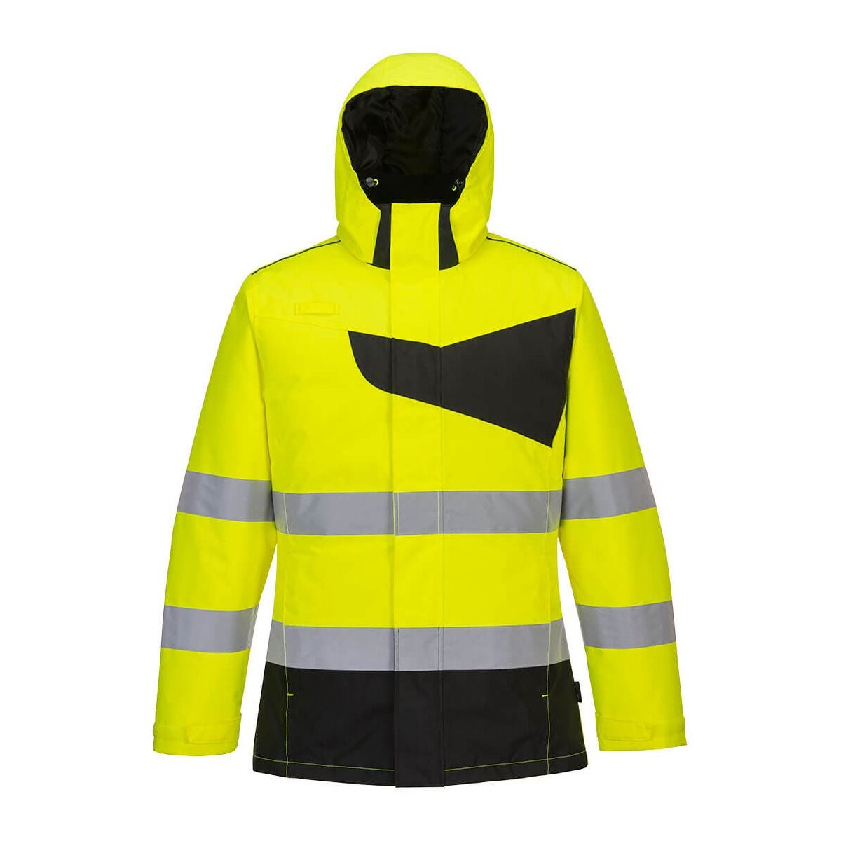 Parka d'hiver haute visibilité PW2 jaune - Portwest - Taille L | Leroy ...