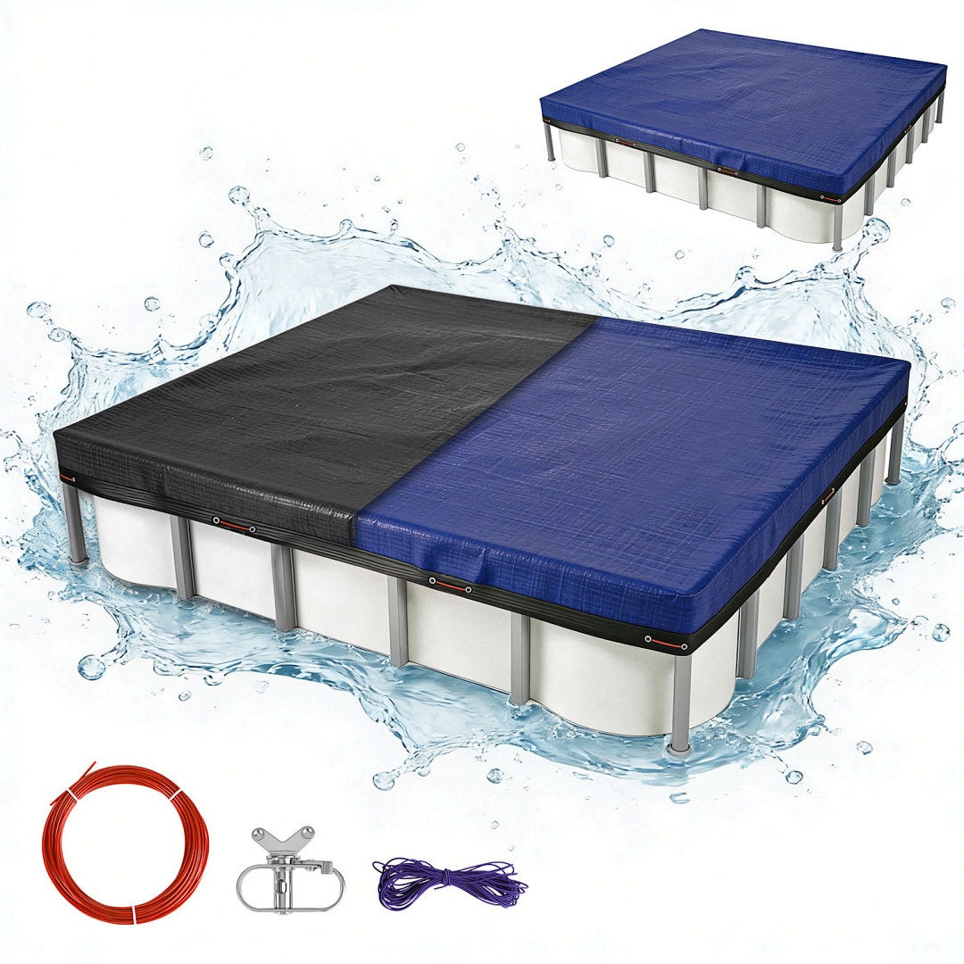 Lona piscina rectangular 220×410 cm para piscina tubular 4×2 m, con ...