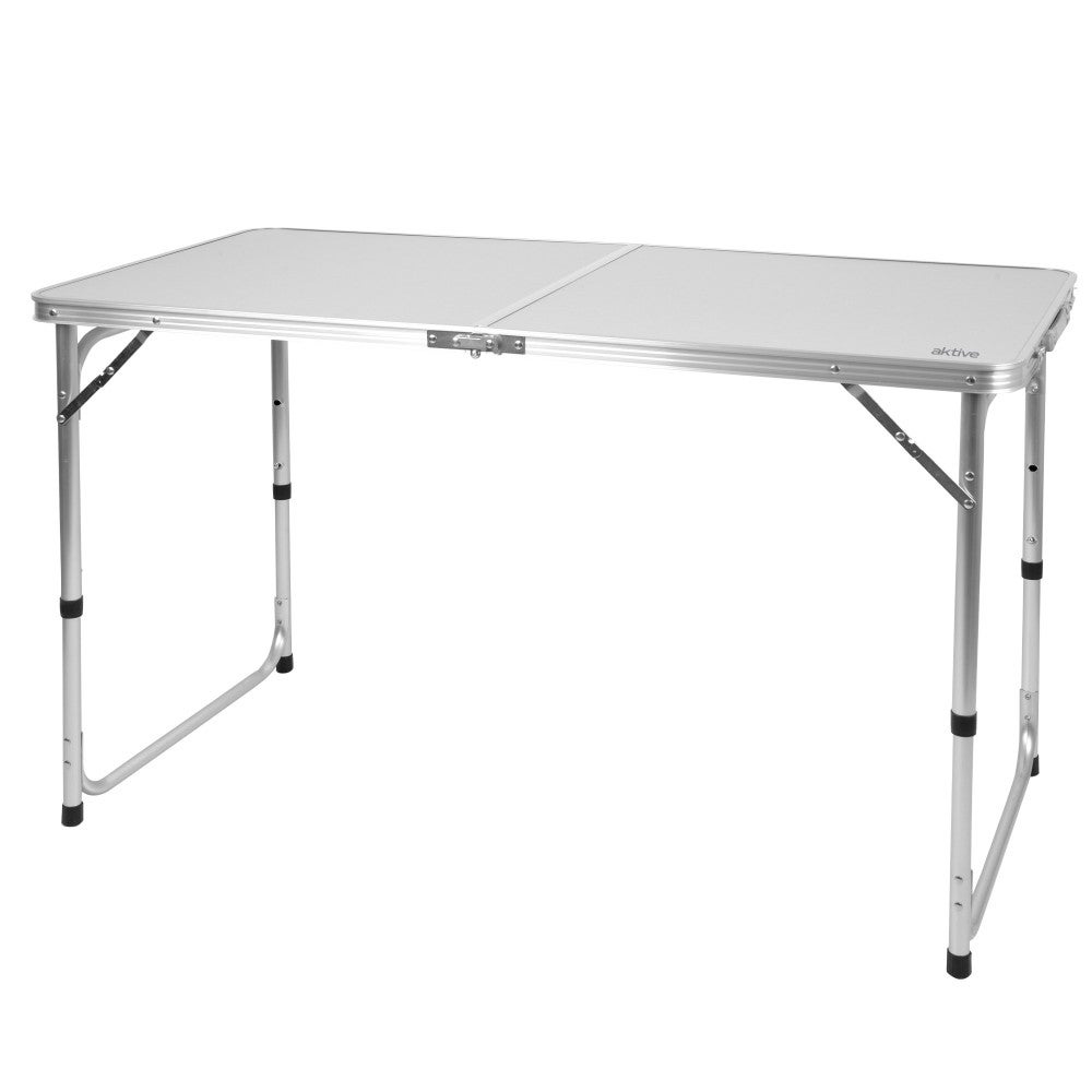 Table de camping pliante réglable en hauteur et antidérapante gris ...