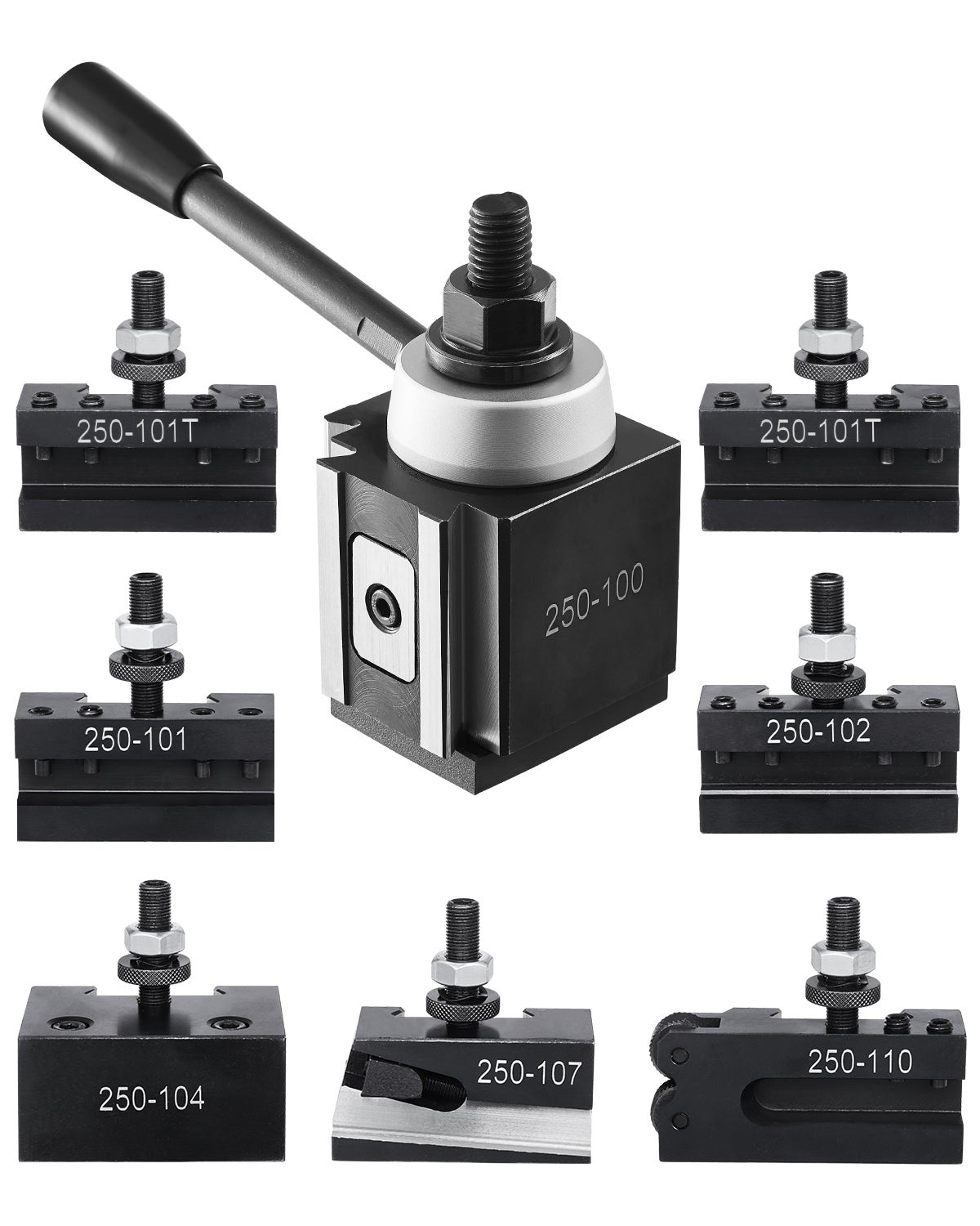 VEVOR Ensemble de Poteaux à Changement Rapide 8 Pièces, Porte-Outils de ...