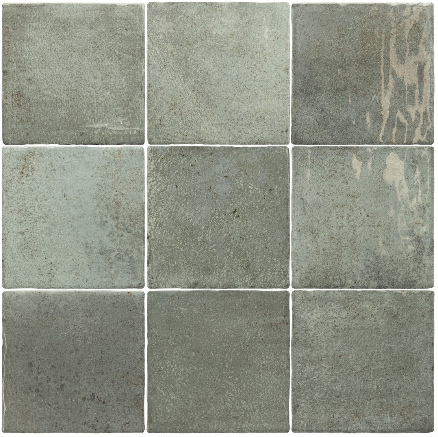 Carrelage mur effet pierre vert10x10 cm brillant - VERTICALE OAKMOSS ...