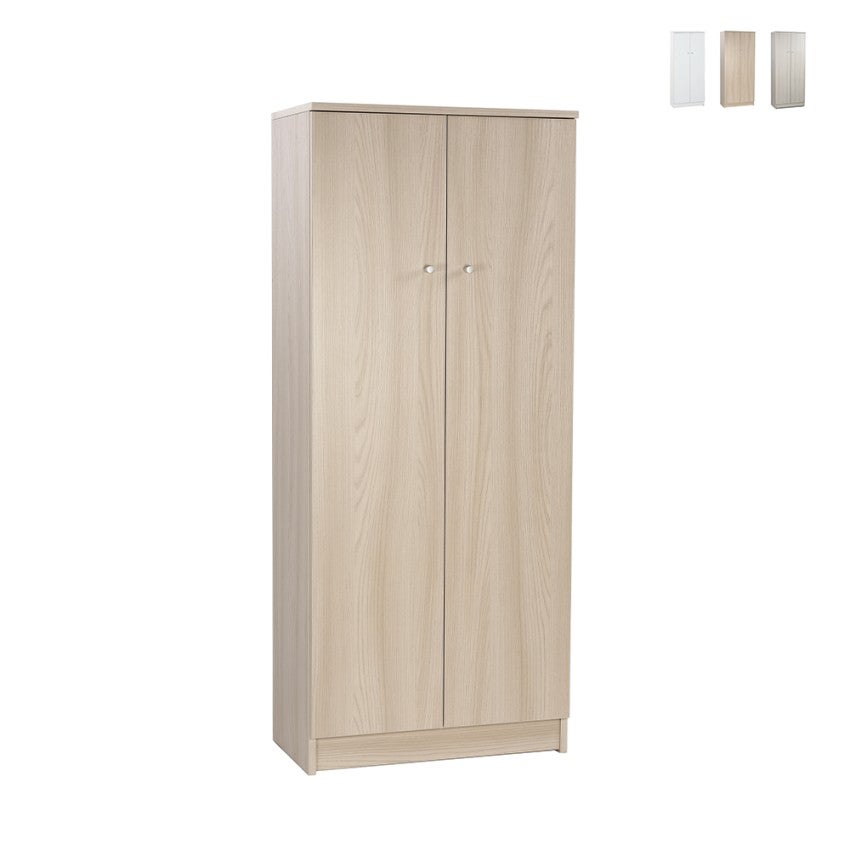 Mueble multiusos 2 puertas 3 baldas salón entrada Kadir | Leroy Merlin