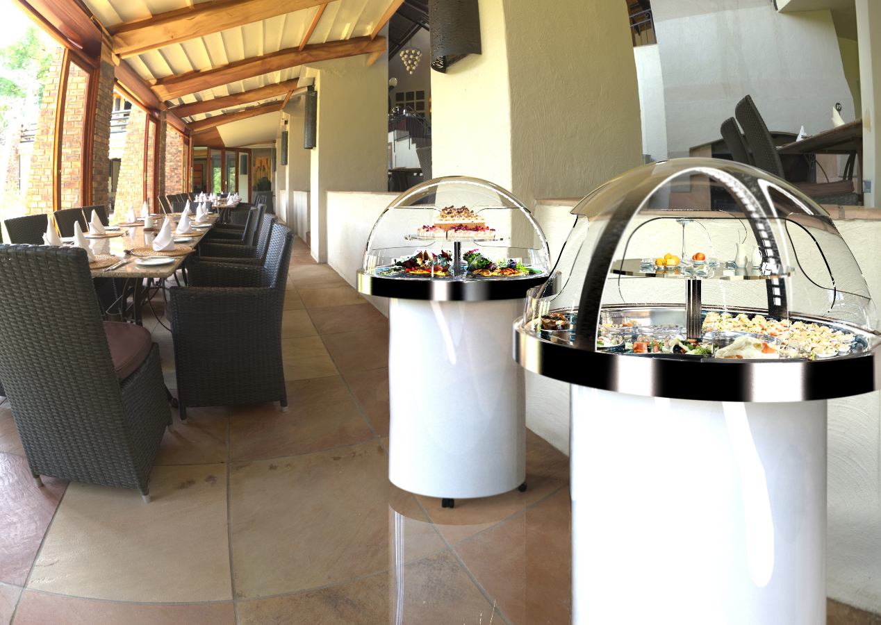 Buffet Réfrigéré Dôme Vision 360 Libre Service - 950x750 mm - SAYL ...