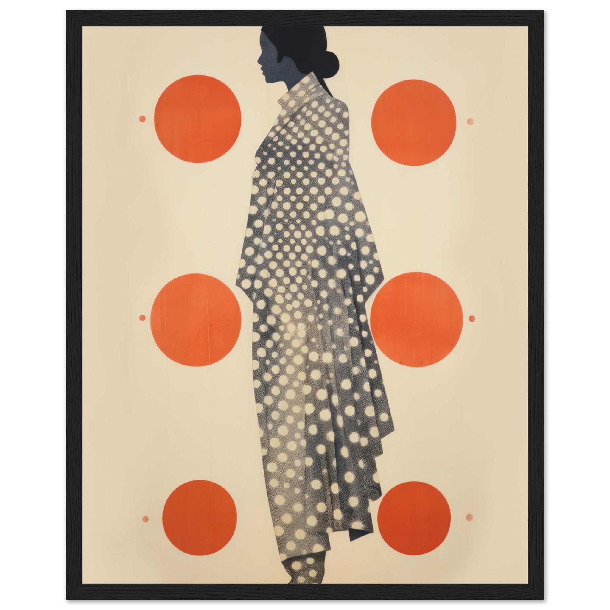 Lámina decorativa para enmarcar CUADRO CHICA SOLES 70x100 cm | Leroy Merlin