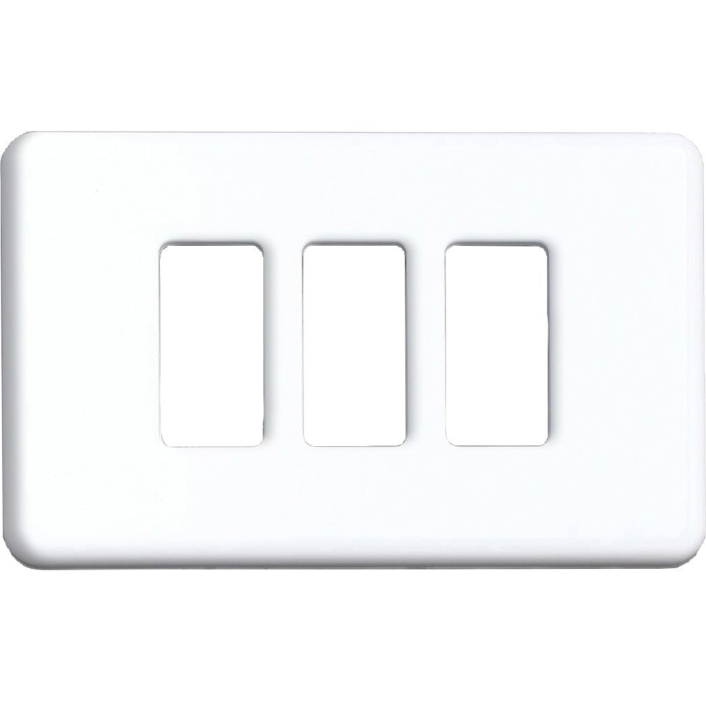 Lot de 6 Coques en Plastique Blanc pour Interrupteurs 3P | Leroy Merlin