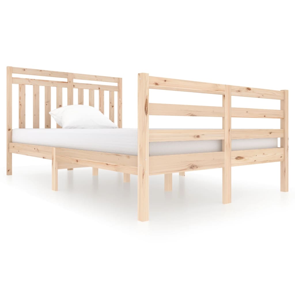 Lit double | Lit adulte | Cadre de lit Bois massif 120x200 cm508454 ...