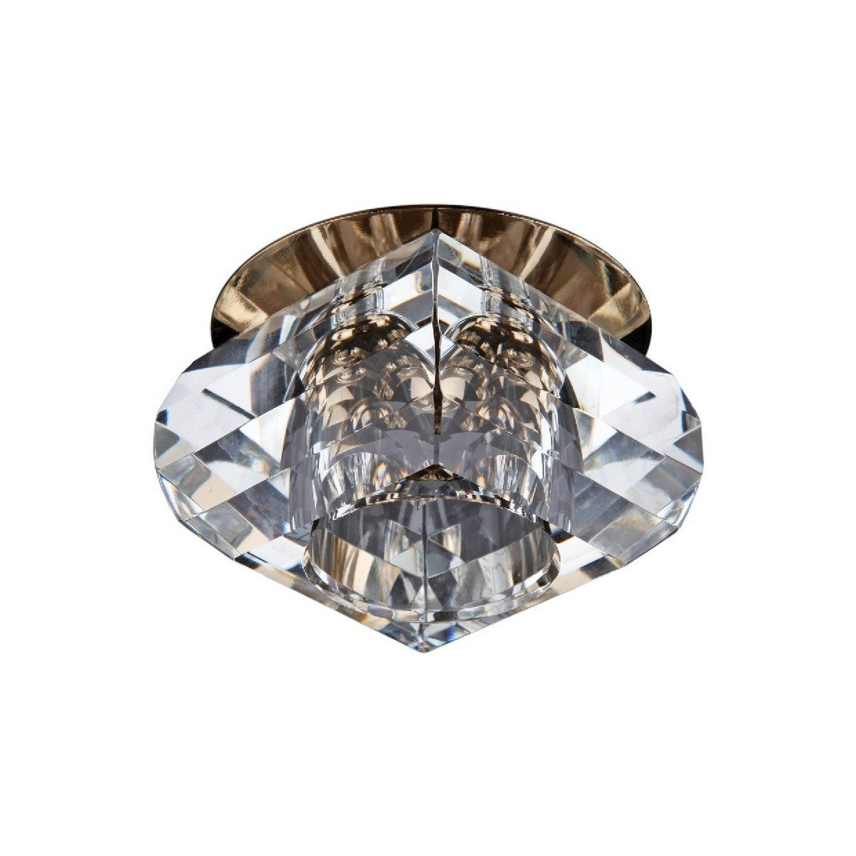 Spot d'Intérieur Cristaldream, Métal, Verre, Or, EPIKASA | Leroy Merlin