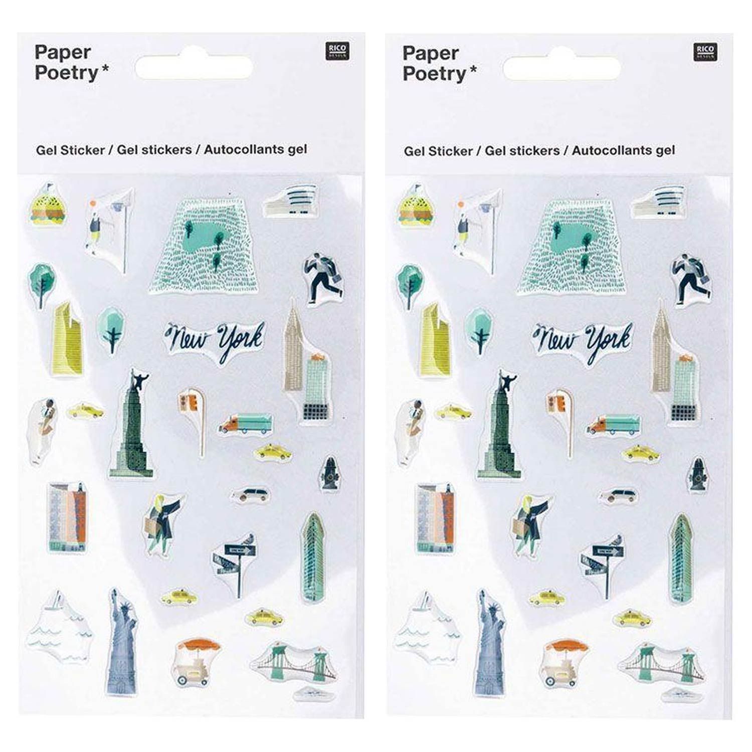 70 stickers en gel transparent New-York - Rico Design | Leroy Merlin