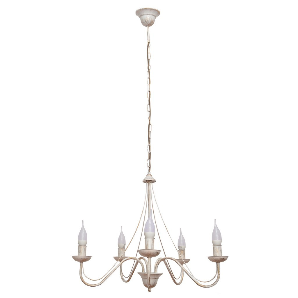 Helam MALBO Plafonnier Suspendu Multi Bras Blanc, Or 60cm | Leroy Merlin