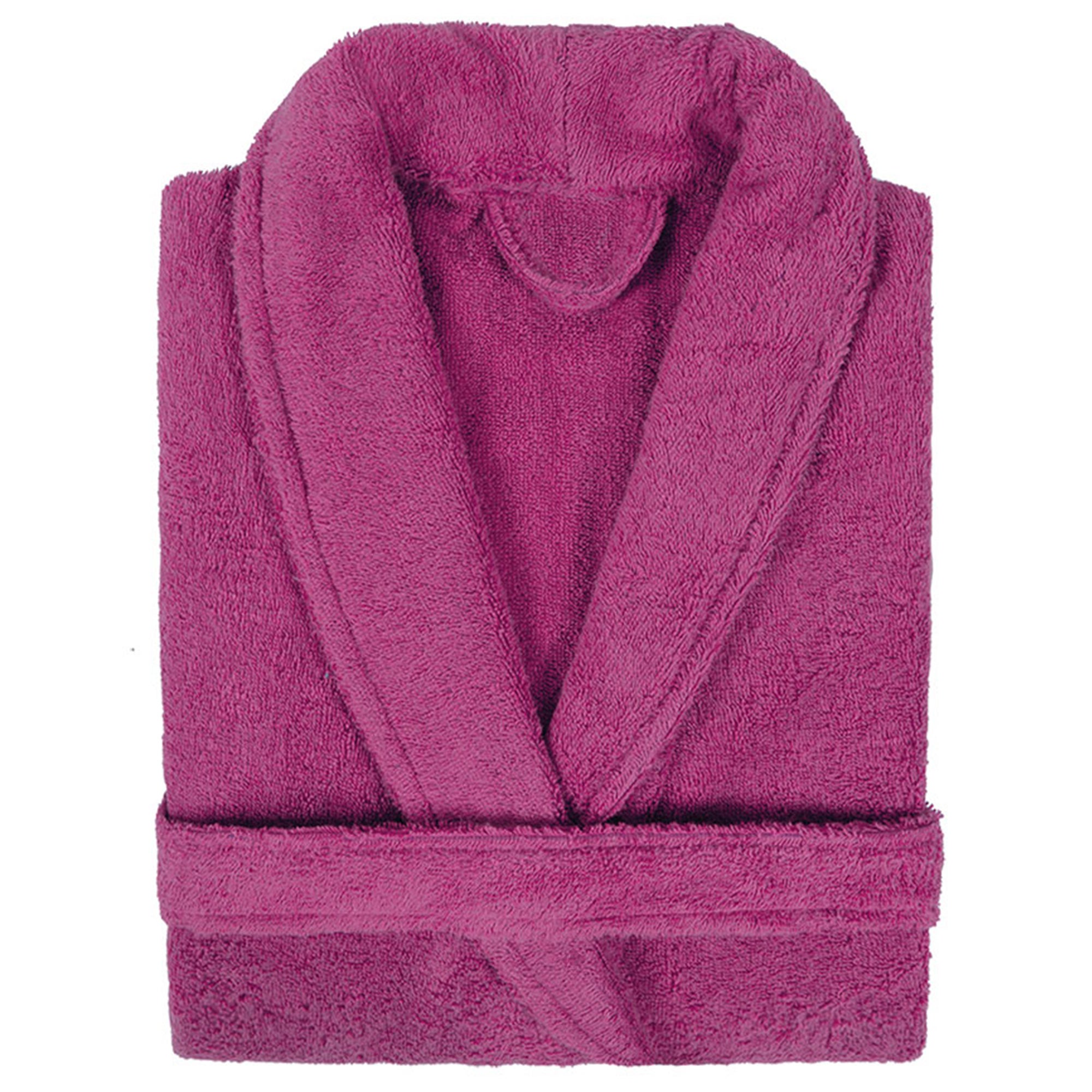 Peignoir col châle adulte PURE coton S violet prune | Leroy Merlin