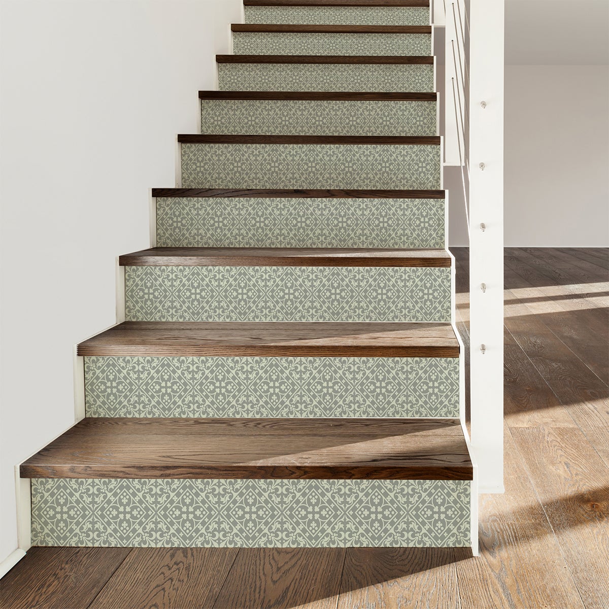 Stickers adhésifs escalier carrelages contremarche - XAVIERE - 2 bandes ...