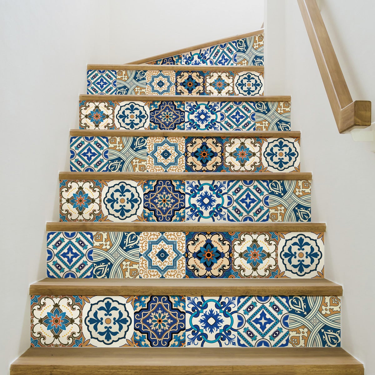 Stickers adhésifs escalier carrelages contremarche - ONOFRIO - 2 bandes ...