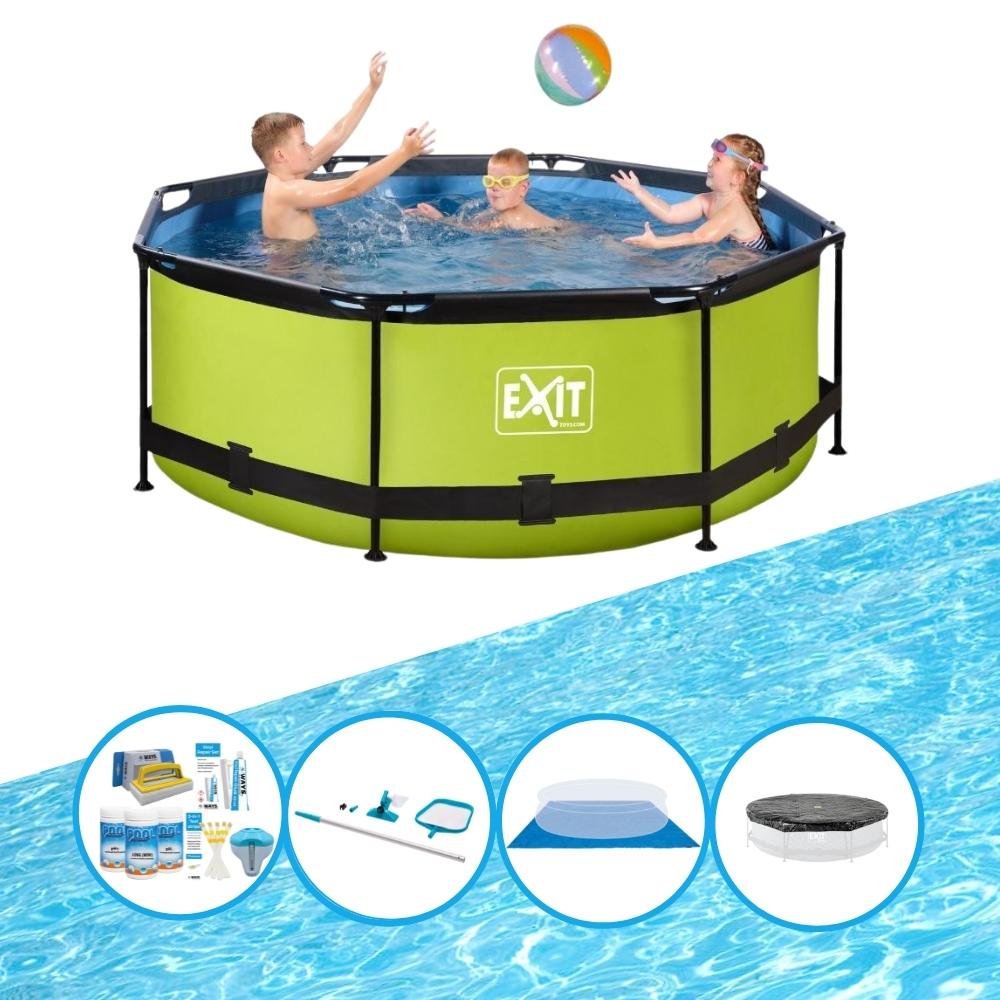 EXIT Piscine Lime - Frame Pool ø244x76cm - Pack de piscine | Leroy Merlin