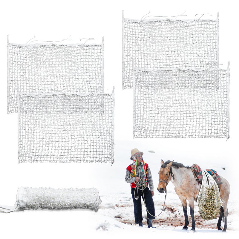 4x Rete per fieno a rete 160 x 100 cm per cavallo Per alimentazione ...