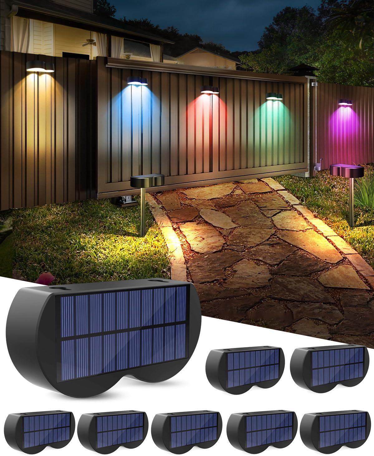 Lampe solaire extérieure 2 en 1 avec douille de sol, adaptée aux ...