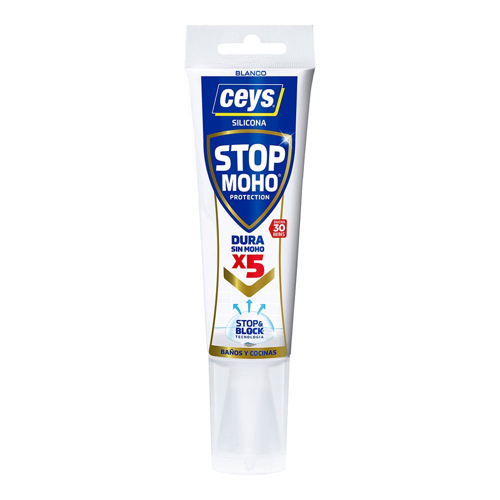 CEYS Stop Moho Silicona Blanca 125ml - Protección Antimoho - 95773 | Leroy Merlin