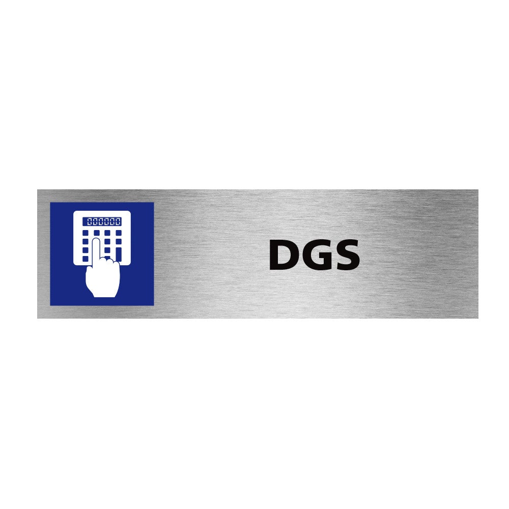 Plaque de porte DGS : direction générale des services , 170x50 mm (17x5 ...