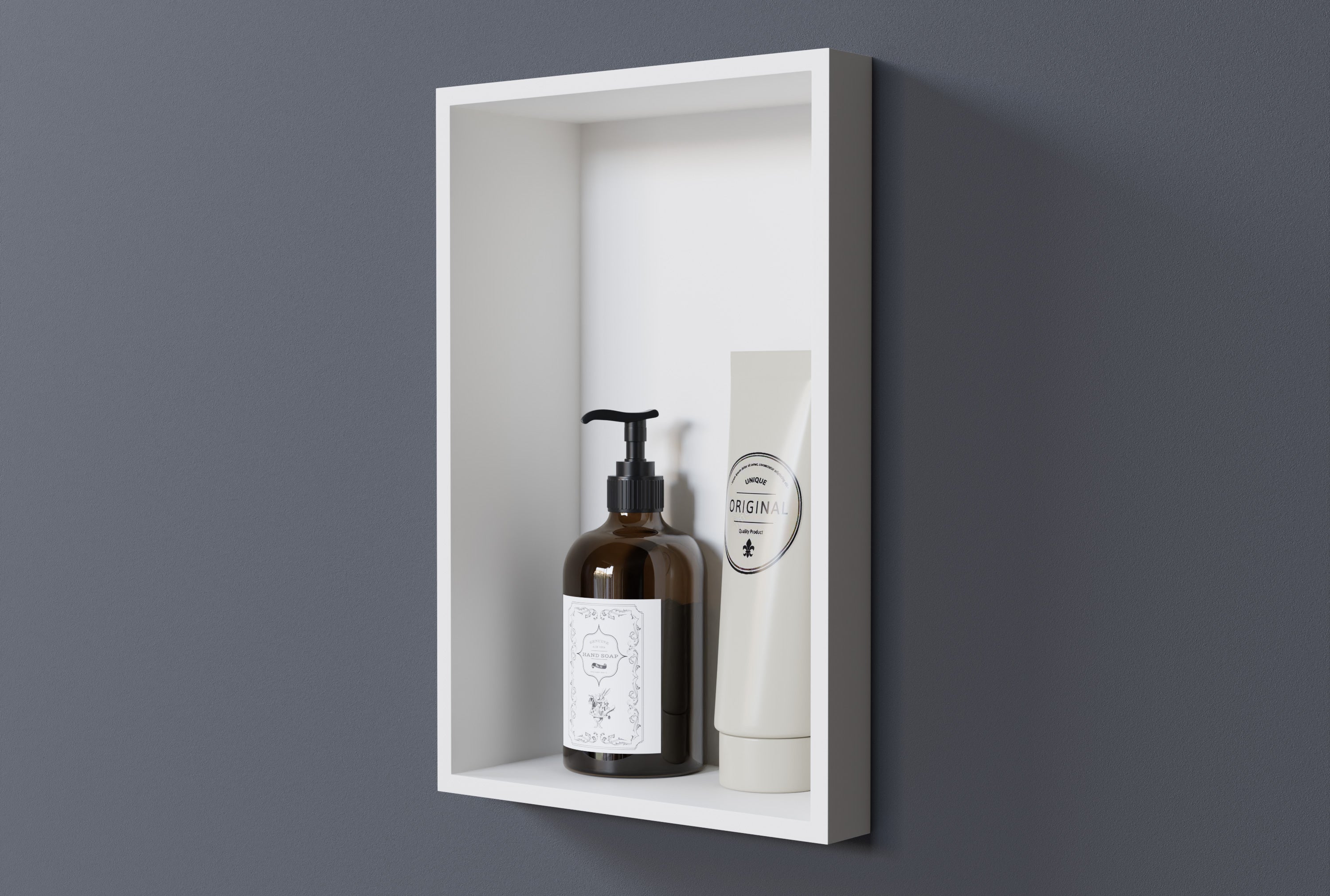 BERNSTEIN - Niche murale douche fonte minérale, étagère rangement ...