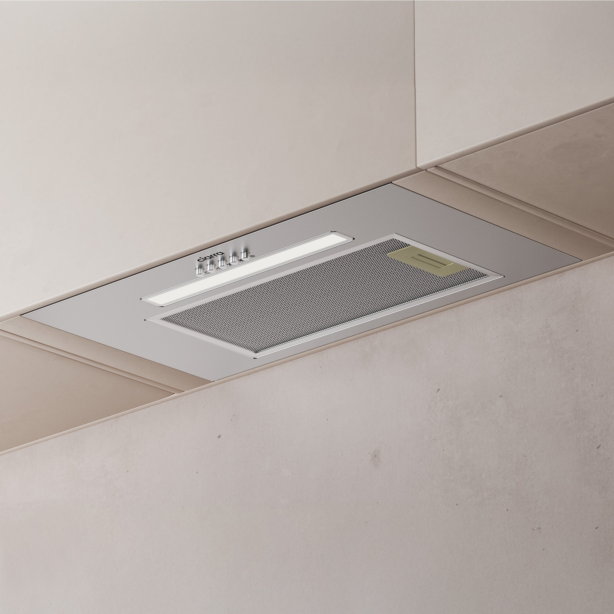 CIARRA Hotte Groupe Filtrant 52cm 300m3/h Recyclage ou Evacuation 3 ...