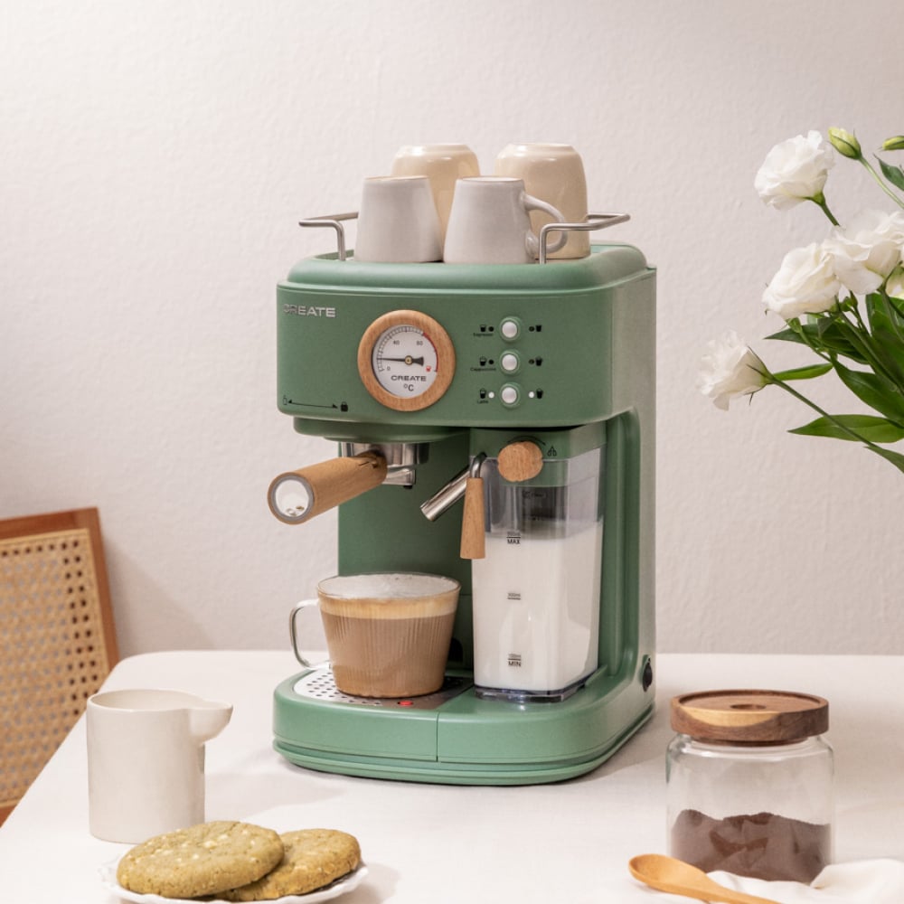 CREATE - THERA RETRO PRO - Cafetera express semiautomática 20bar ...