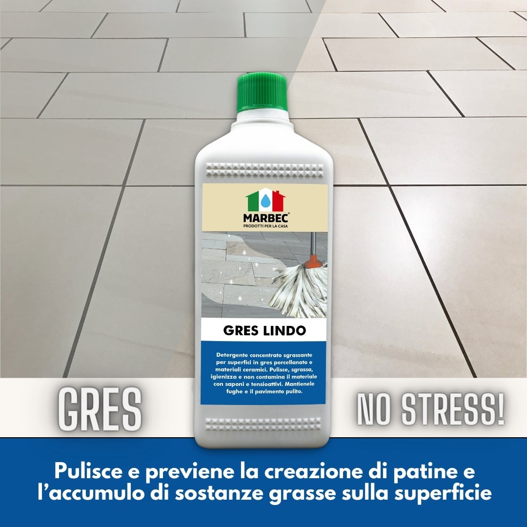GRES LINDO - Detergente per gres porcellanato - 5LTx4Pz | Leroy Merlin