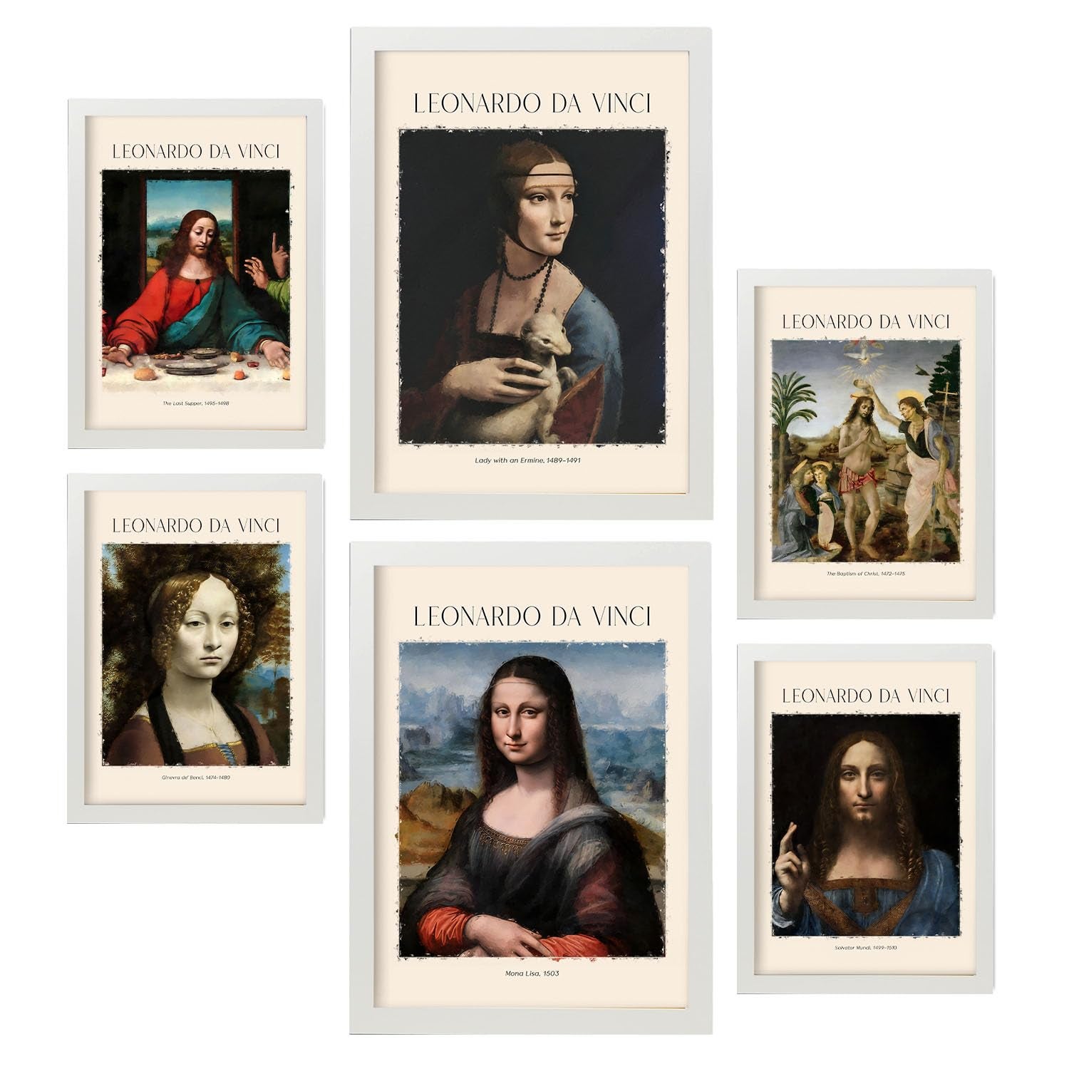 Nacnic Foglio Poster Da Vinci Galleria Del Pittore Dipinti Decorativi ...