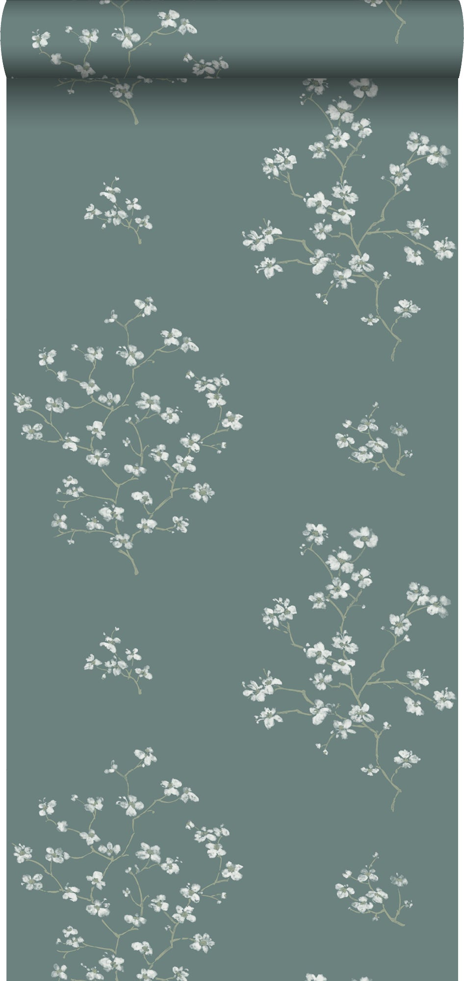 Papier Peint intissé impression ultra mat éco texture branches de ...