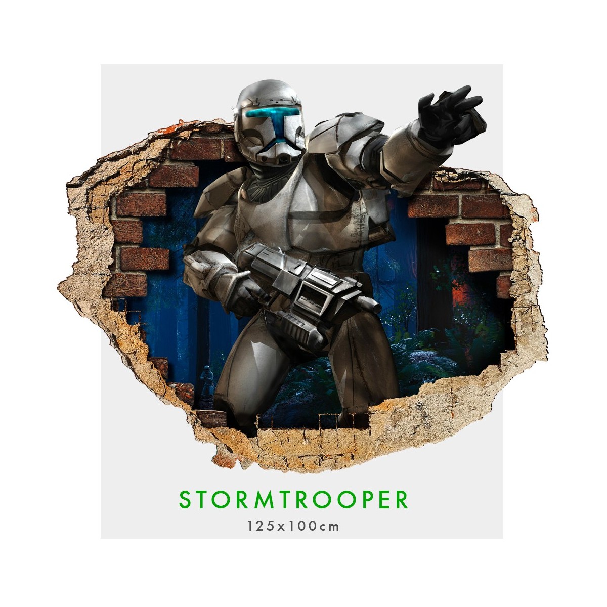 STORMTROOPER - Sticker mural graphique 3D pour mur - Le sticker mural ...