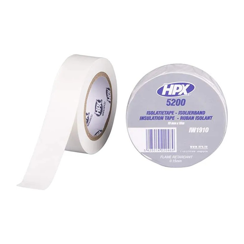 Ruban isolant PVC TAPE 5200, blanc, 15 mm x 10m | Leroy Merlin