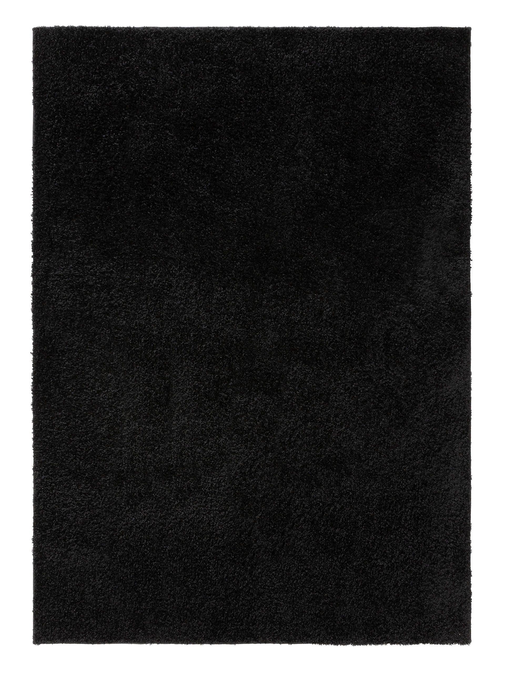 BENUTA - Alfombra pelo largo negro 200x250 cm | Leroy Merlin