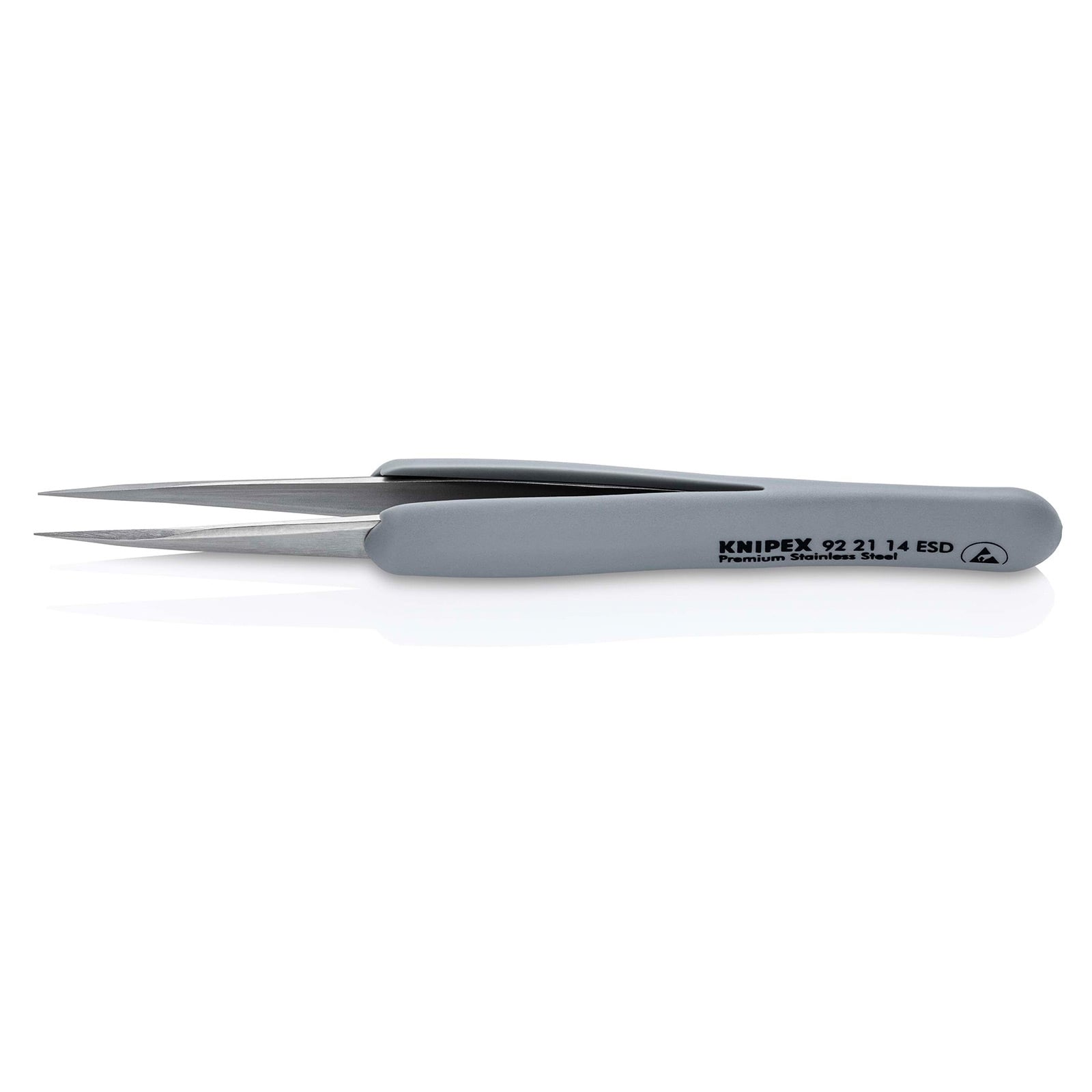 Knipex pincette en caoutchouc ESD acier inoxydable 130 mm - 92211 ...
