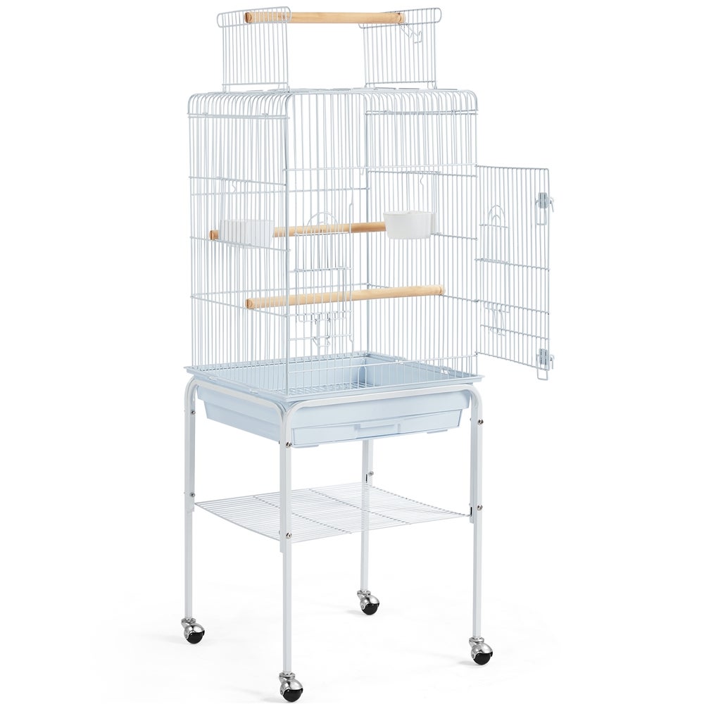 Yaheetech Cage à Oiseaux en Métal de 136 cm de Haut avec Support ...