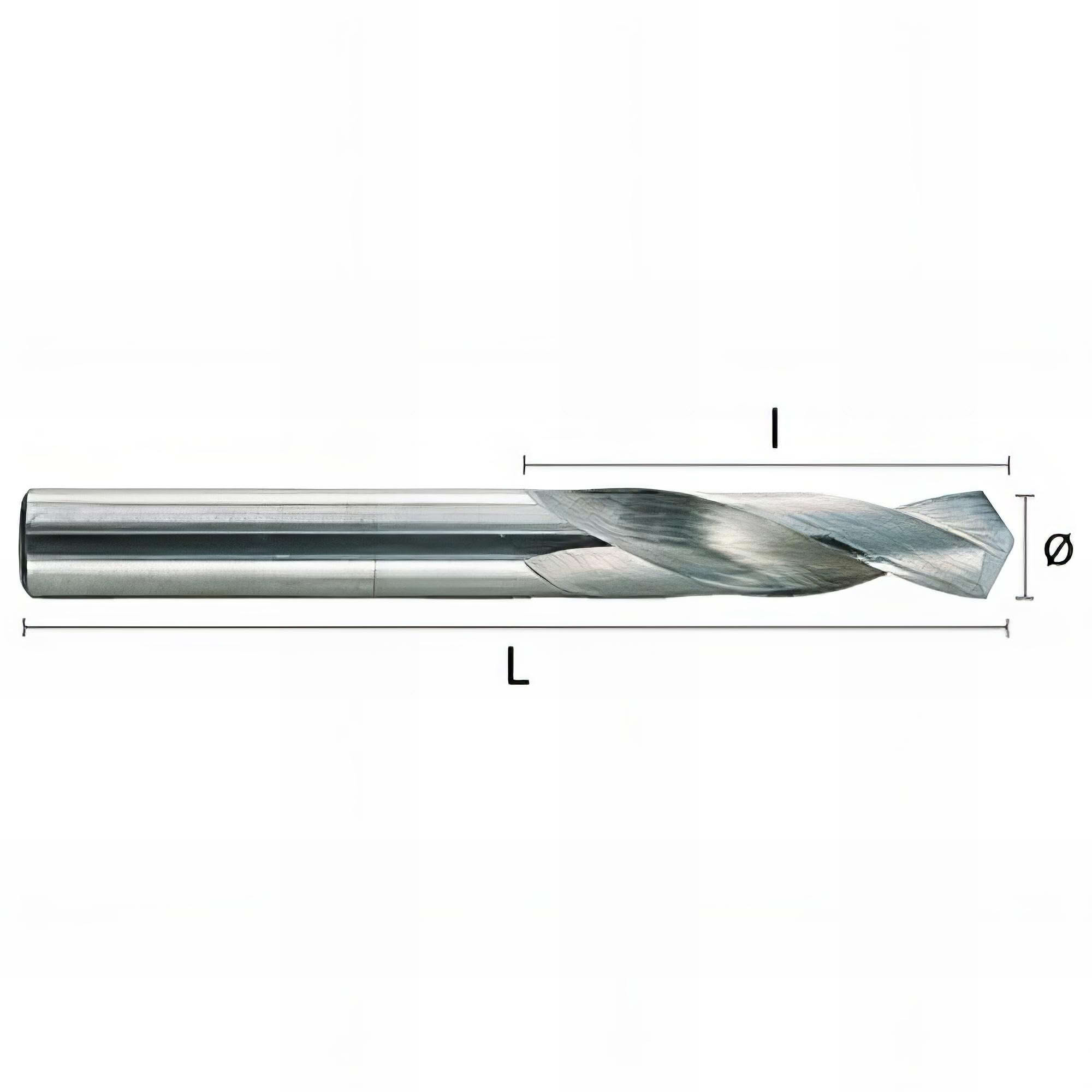 1 foret carbure DIN6539N D. 6,1 x Lt. 70 x Lu. 31 mm x Q. Cylindrique ...