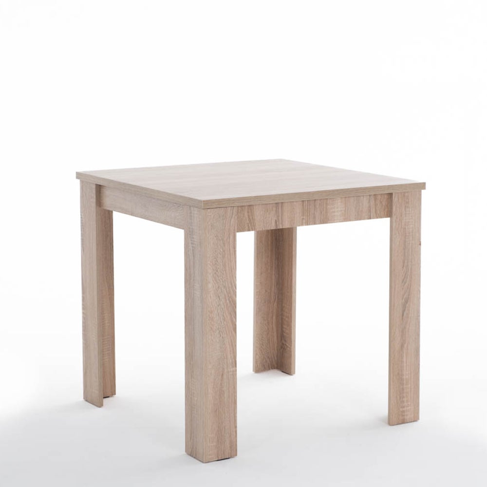 Table fixe 80x80 cm en bois mélaminé Elvis Chêne | Leroy Merlin