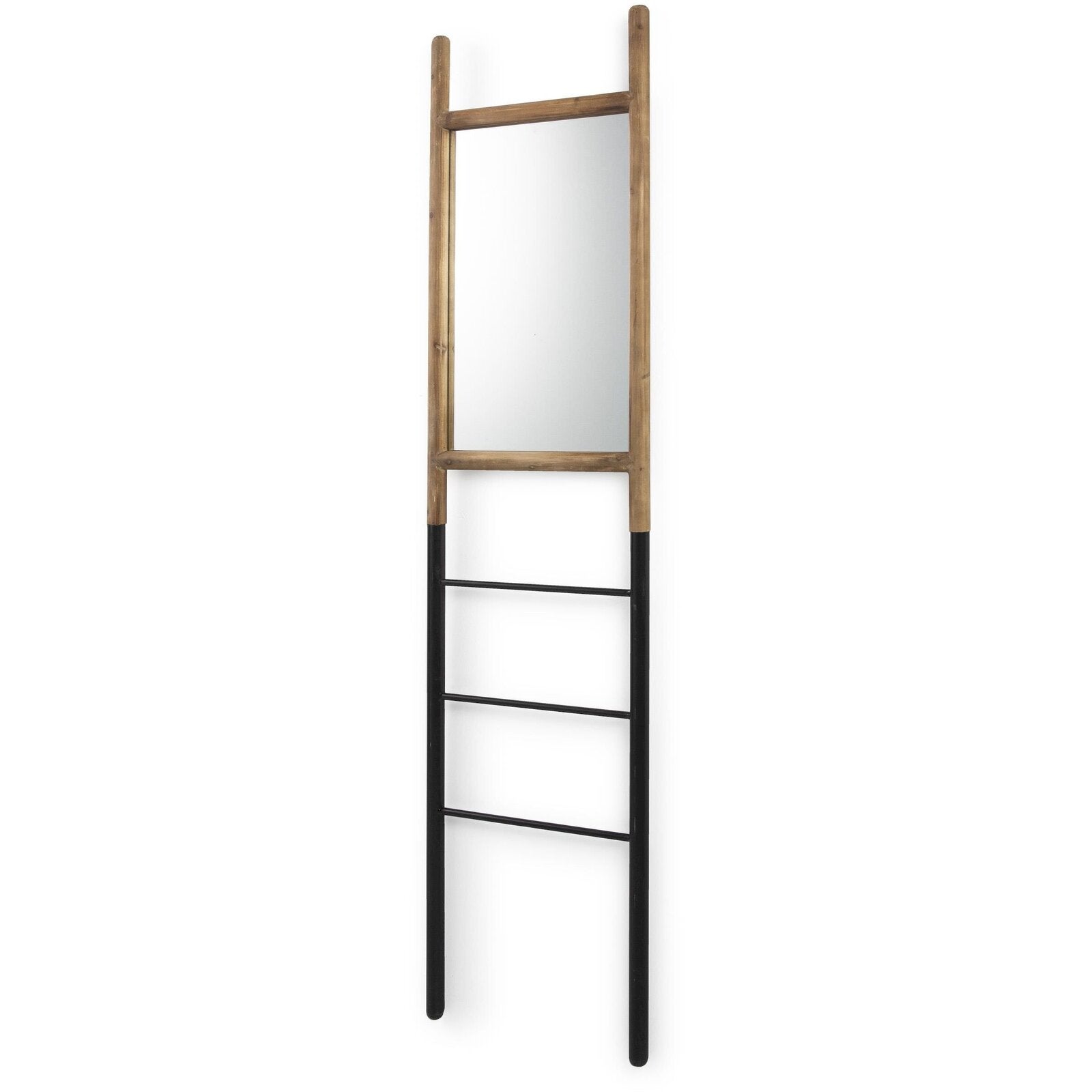 Miroir Baker 43 x 3 x 184 cm Noir, Naturel | Leroy Merlin