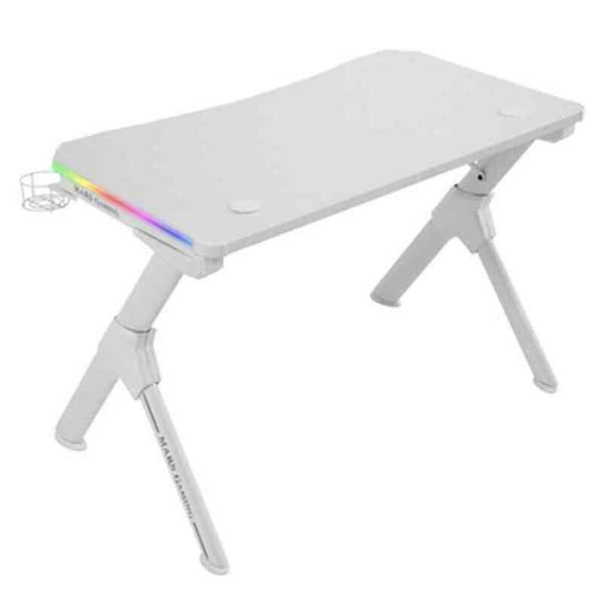 Table Mars Gaming MGD RGB CARBON FIBER Blanc | Leroy Merlin