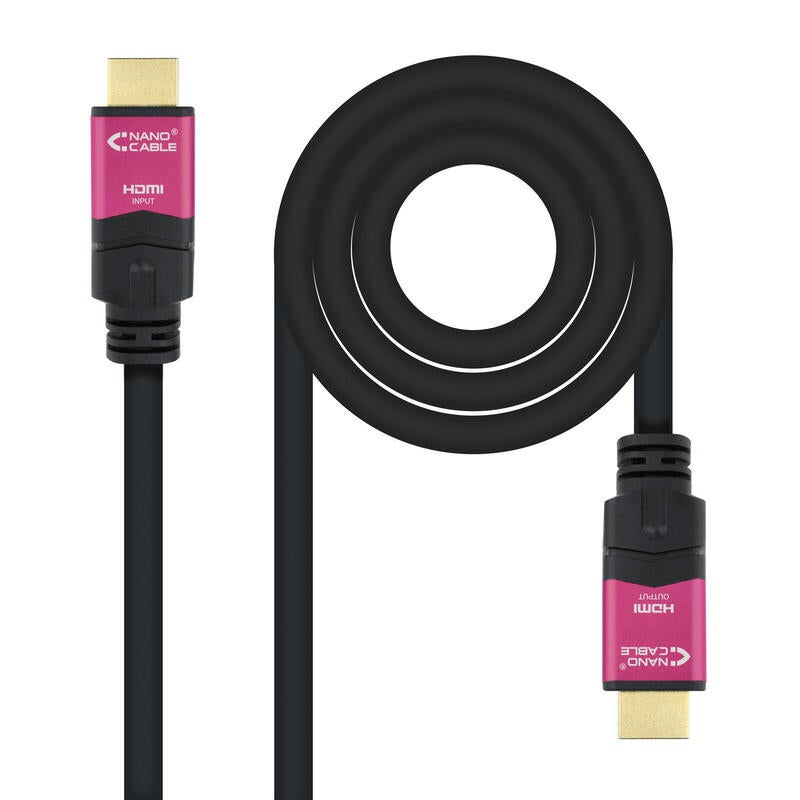 C ble HDMI 2.0 4k nanocable 10.15.3715 hdmi m le hdmi m le 15m noir ...