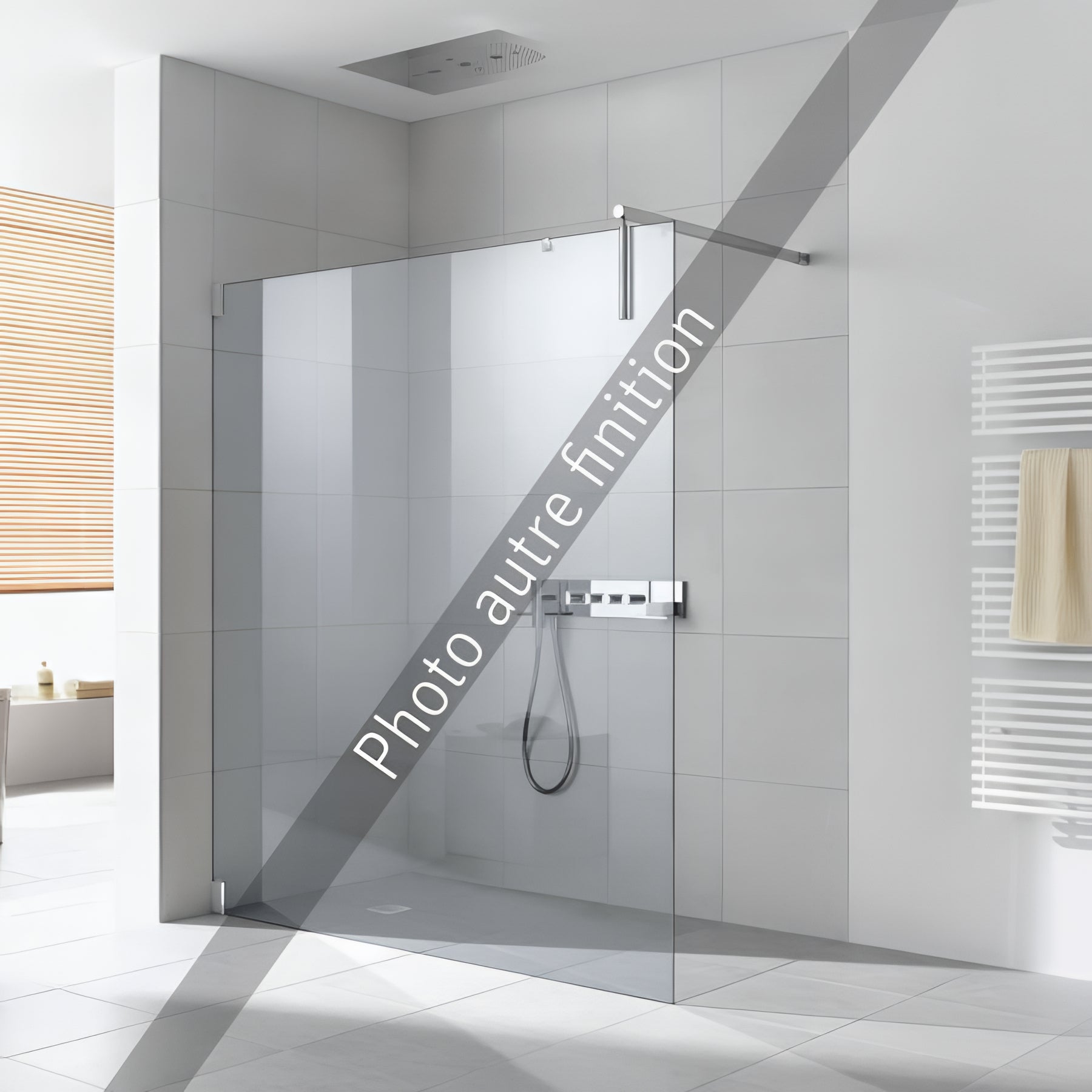 Paroi de douche walk-in-SHOWER largeur 140 cm hauteur 200 cm profilé ...